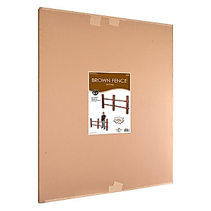 Beistle Large 3' 8" x 6' x 7" Cardboard Brown Fence Decorations Photo Prop Western Party Decor for Events Photography Shoot