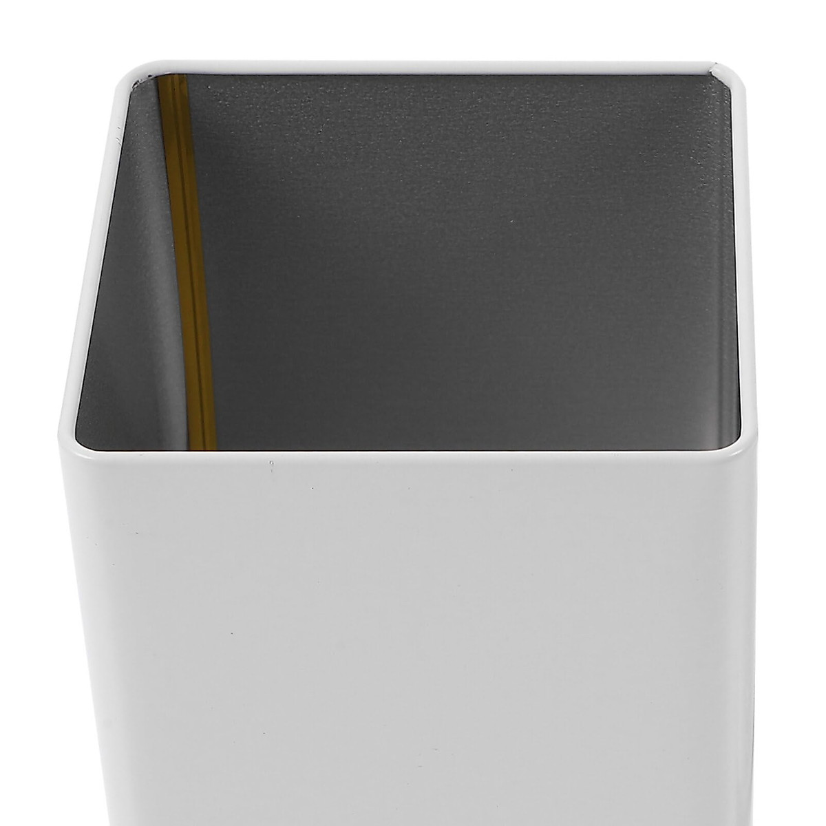 EXCEART 4pcs Metal Tea and Tin Set Airtight Square Canisters with Lids Containers for Coffee Loose Tea Candy or Spices Seasoning Storage White