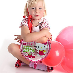 Kitty Birthday Party Supplies, 12Pcs Foil Balloons for Kawaii Party Decorations, Kitty Party Foil Balloons for Girls Kids Favors