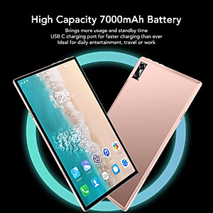 2 in 1 Tablet with Keyboard, 10.1 inch Android 12 Tablet PC, 8+256GB, Octa Core, 8MP+16MP Dual Camera, GPS, Bluetooth, WiFi, 4G LTE Tablet with Case (US Plug 100‑240V)