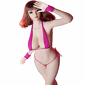 HiPlay JIAOUDOLL 1/6 Scale 12 inch Female Super Flexible Seamless Figure Body, European Body Type, Skin Tone Selectable, Minature Collectible Action Figures (Pink (Ruddy Skin Tone))