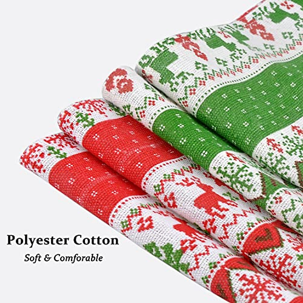 MOLEDINO Christmas Dog Bandanas for Girls Boys (2 Packs), Cute Funny Dog Bandanas Collar Set Durable Washable Dog Handkerchief Soft Dog Scarf for Holiday Birthday