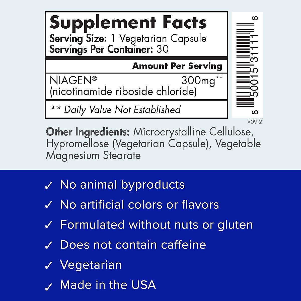 TRU NIAGEN - Patented Nicotinamide Riboside NAD+ Supplement. NR Supports Cellular Energy Metabolism & Repair, Vitality, Healthy Aging of Heart, Brain & Muscle - 30 Servings / 30 Capsules - Pack of 3