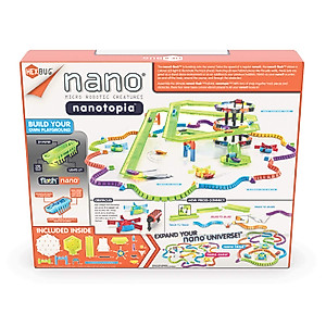 HEXBUG Flash Nano nanotopia - Colorful Sensory Playset for Kids - Build Your Own Playground - Over 130 Pieces and Batteries Included Old Version