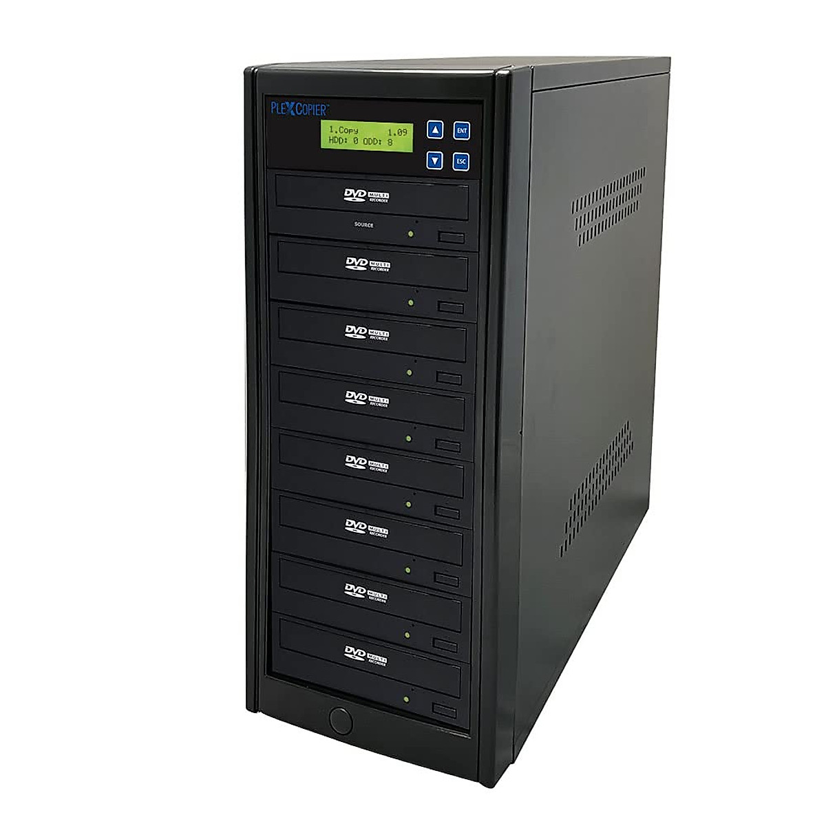 PlexCopier 24X SATA 1 to 7 CD DVD M-Disc Supported Duplicator Writer Copier Tower with Free DVD Video Copy Protection