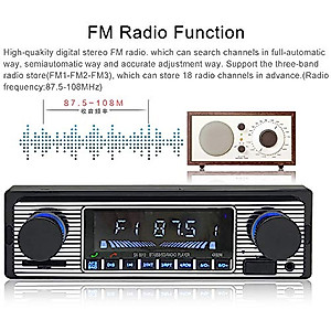 PolarLander 12V Bluetooth Car Stereo,4x45W Car Audio FM Radio, MP3 Player USB/SD/AUX Hands Free Calling with Wireless Remote Control