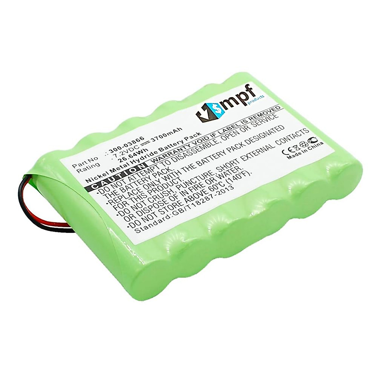 MPF Products 3700mAh 300-03866, LCP500-4B Battery Replacement Compatible with Honeywell Lynx 5100, Lynx 5200, Lynx 5210, Lynx Touch 7000 Security Alarm Systems
