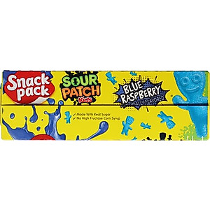 Snack Pack Sour Patch Kids Juicy Gels, Blue Raspberry, 3.25 oz 6 ct, 3.25 oz