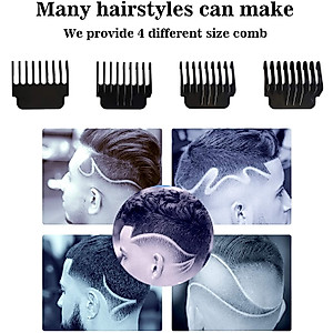 Professional Hair Trimmer For Men Rechargeable Cordless Barbers Clippers Set Zero Beard With Guide Combs Perfect Thanksgiving Christmas Gifts For Men