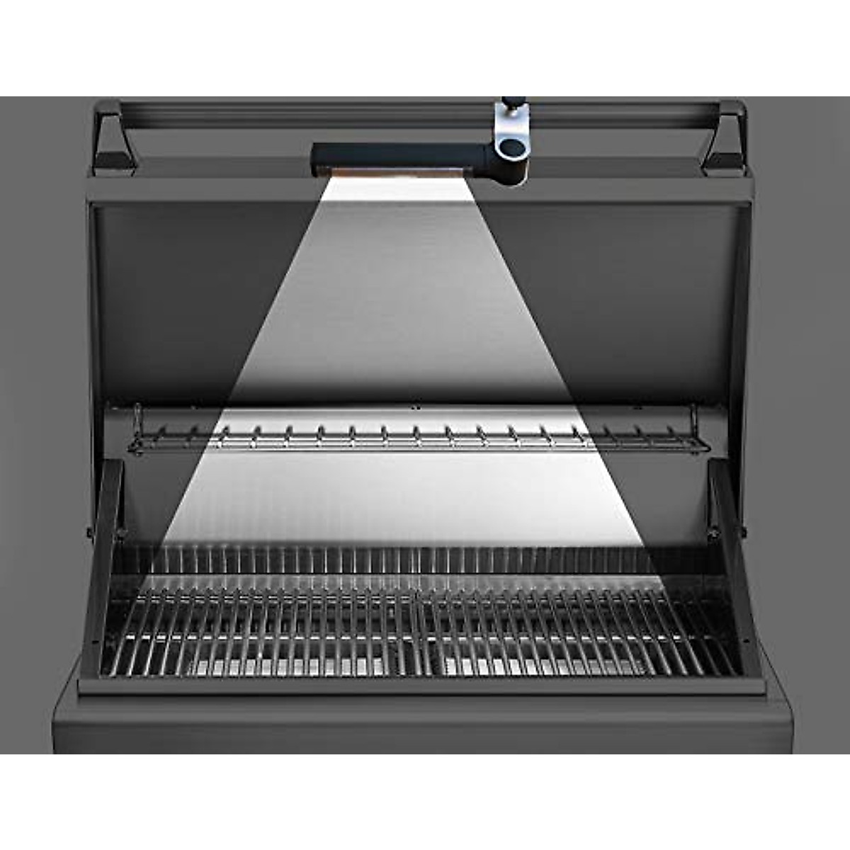 Barbecue Grill Light BBQ Grill Light- Battery Operated Led BBQ Light Aluminum Clamp Barbeque Grill Light - Cooking Light for Outdoor Grilling One of The Best Grill Accessories - BBQ Lights