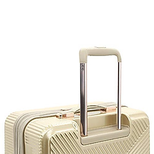 kensie Women's Dawn Hardside Spinner Luggage, Pale Gold, 3-Piece Set (20/24/28)