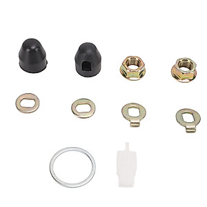 Alomejor M14 Nuts Washer Kit Hub Motor Nuts Kit Steel Hub Motor with 14mm Shaft for Electric Bikes Scooters