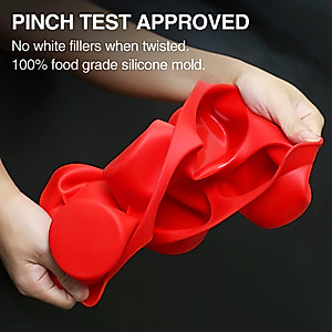 Aokinle Silicone Texas Muffin Pan, European LFGB Cupcake Jumbo Pan 6 Cups, Non-Stick Deep Big Cupcake Baking Pan, Perfect for Egg Muffin, Big Cupcake, BPA Free and High Temperature Resistance,Set of 2