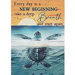 Inspirational Turtle Diamond Art Painting Kits for Adults - Full Drill Diamond Dots Paintings for Beginners, Round Paint with Diamonds Pictures Gem Art Painting Kits DIY Adult Crafts Kits 12x16inch