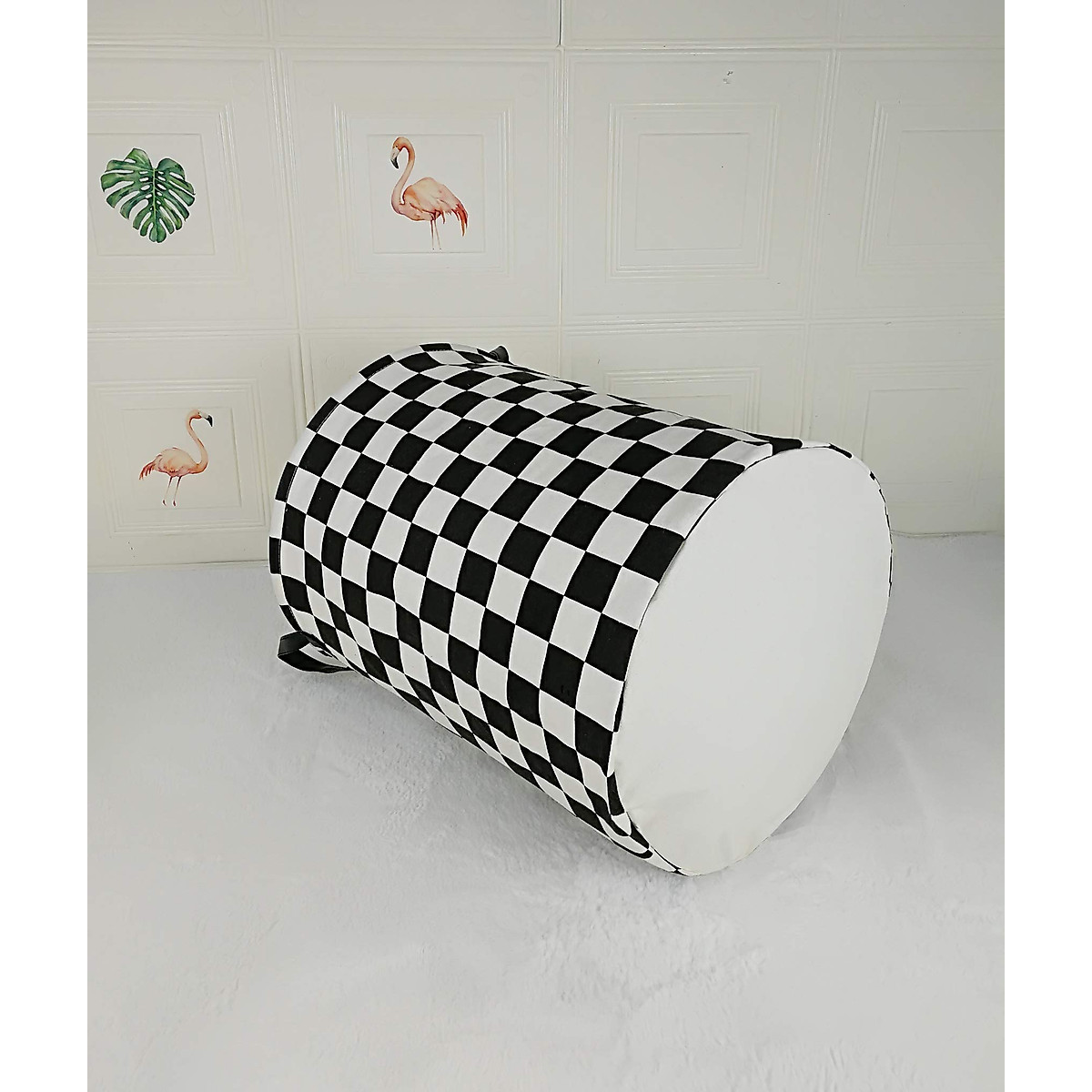 MAIZMZ Toys Storage Bins Kids Hamper Laundry Basket Large Canvas Collapsible Gift Organizer Box for Home Dorm Office Closet Shelf(race car)