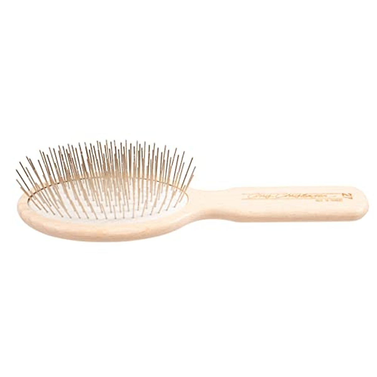 Chris Christensen Dog Brush, 27 mm Oval Pin Brush, Original Series, Groom Like a Professional, Stainless Steel Pins, Lightweight Beech Wood Body, Ground and Polished Tips