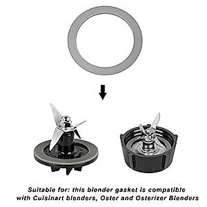 Blender Sealing Ring Gaskets O-Ring Gasket Seal O-Gasket Rubber Compatible with Oster and Osterizer Blender Models (4 Pack)