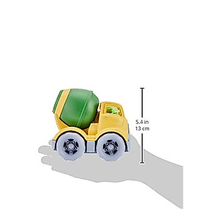 Green Toys Mixer Construction Truck Green/Yellow, 5.75x7.5x5.6
