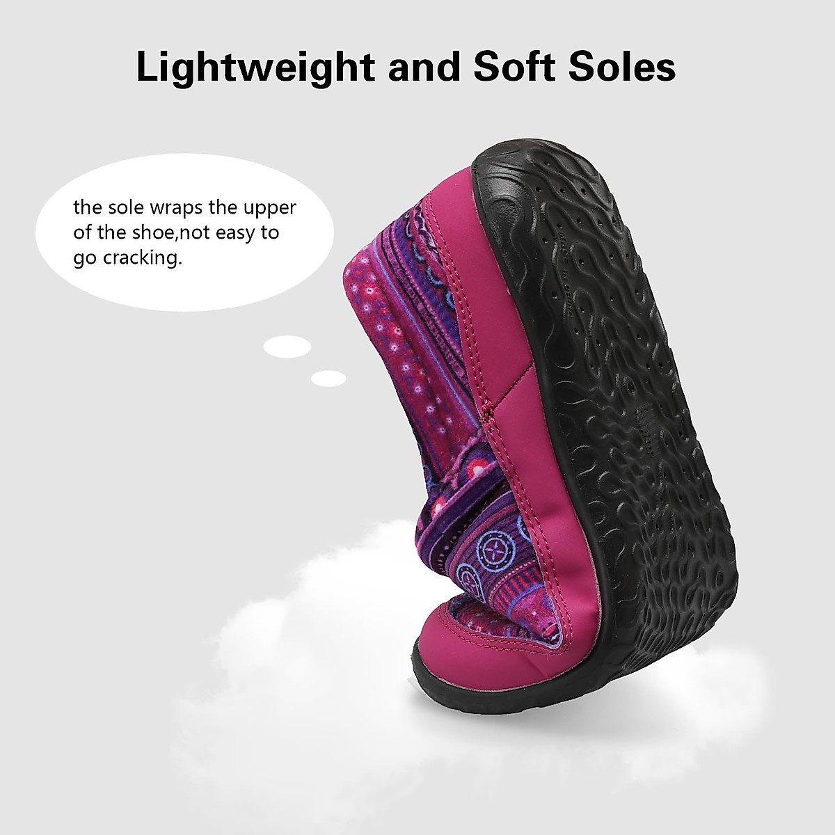 Spesoul Warm House Slippers for Women Men Fuzzy House Shoes Home Slipper Socks Outdoor Moccasin Slippers Sneakers Closed Back Lightweight Barefoot for Bedroom Office Travel 7.5-8.5 Women/5.5-6.5 Men