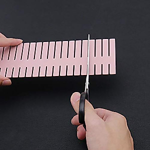 SING F LTD 12pcs Adjustable DIY Grid Clapboard Divider Drawer Closet Storage Organizer Home Storage 37x7cm Pink