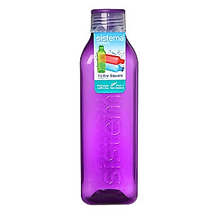 Online Kitchenware Sistema Square 1L Bottle Purple Set of 2