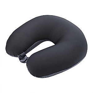 Jadpes UShaped Pillow, Soft Elastic UShaped Travel Pillow Neck Support Office Rest Cushion with Buckle for Outdoors Car Office Home Travel(Grey)