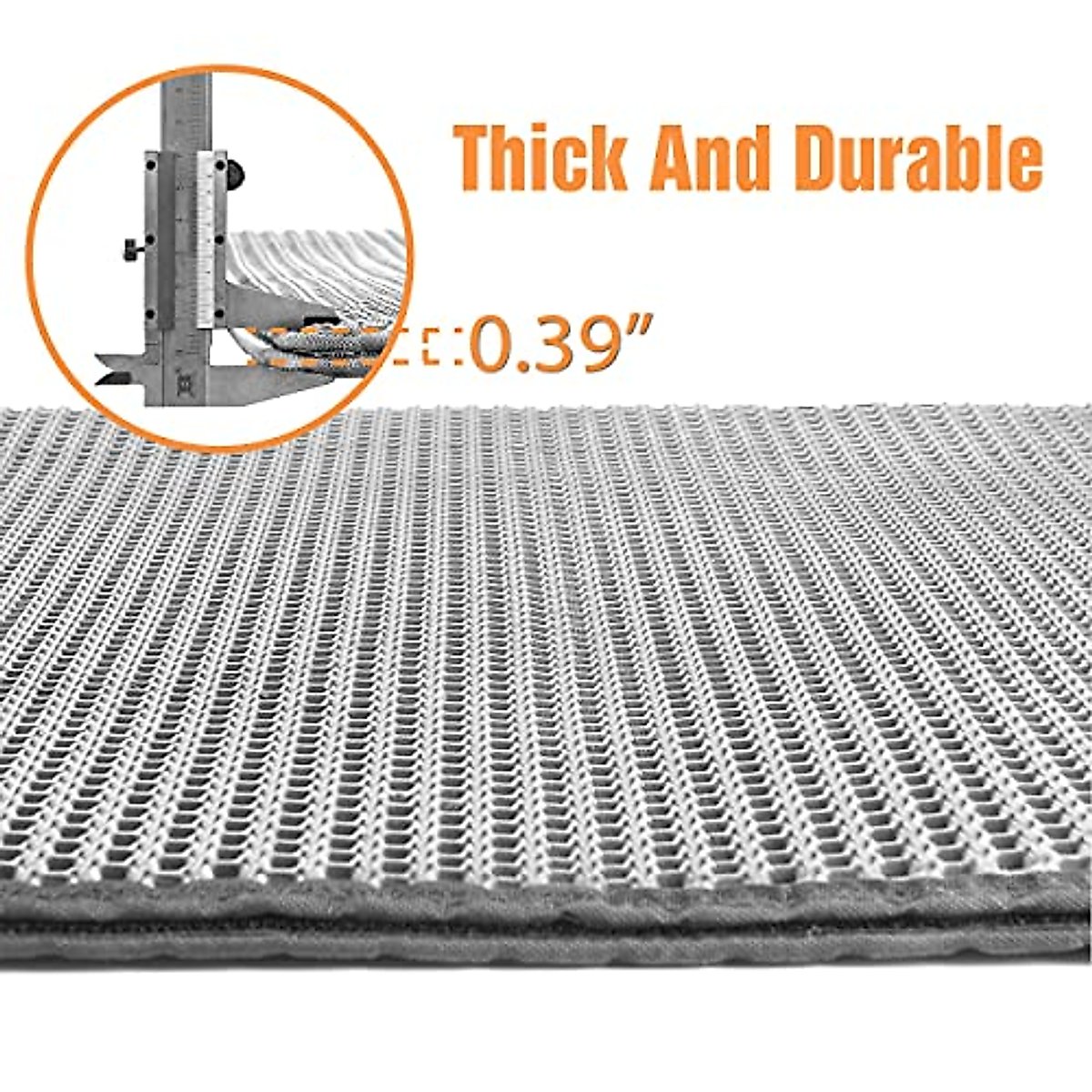 Conlun Cat Litter Mat Cat Litter Trapping Mat, Honeycomb Double Layer Design, Urine and Water Proof Material, Scatter Control, Less Waste，Easier to Clean,Washable