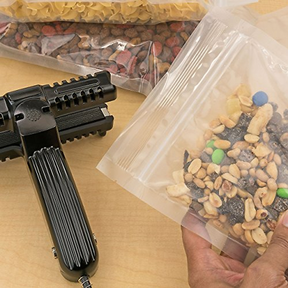 KF-Constant Heat Bag Sealer for Mylar Bags 2 Heat Settings, Black