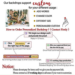 Allenjoy 7x5ft Spring Easter Backdrop Hare Rabbits Colorful Eggs Rustic Wood Floor Photography Background for Kids Children Newborn Baby Shower Birthday Party Decor Banner Portrait Photo Booth Props