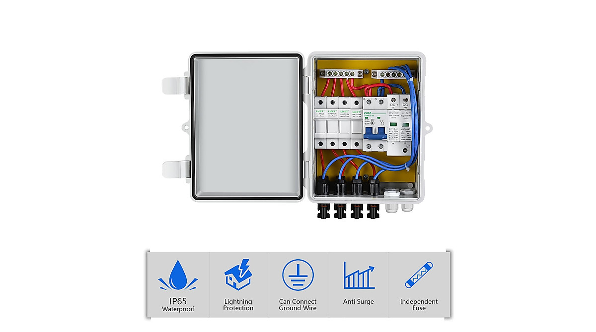 ECO-WORTHY PV Combiner Box - Reliable Solar Connection