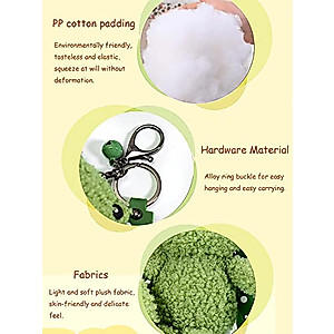 BCIULASL Cute Keychain Frog Plush Keychain Accessories Kawaii Keychains for Backpacks, Bags, Purse, Phone, Car Key Ring, Birthday Christmas Valentines Day New Year Gifts for Men Women