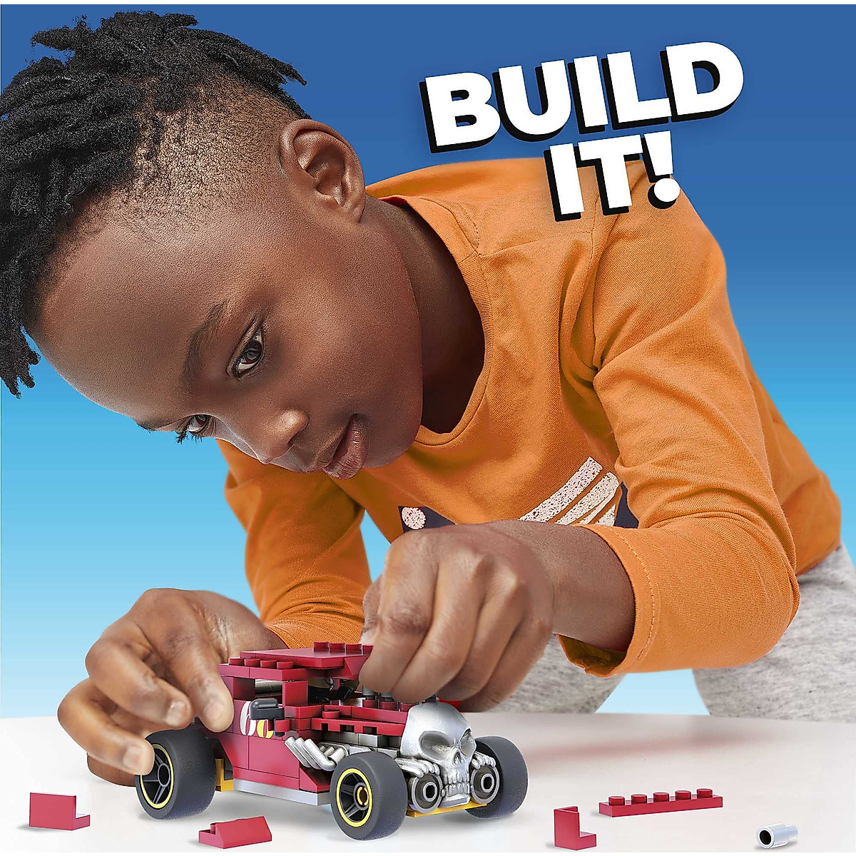 Hot Wheels Mega Construx Bone Shaker Construction Set, Building Toys for Kids 5 Years and Up