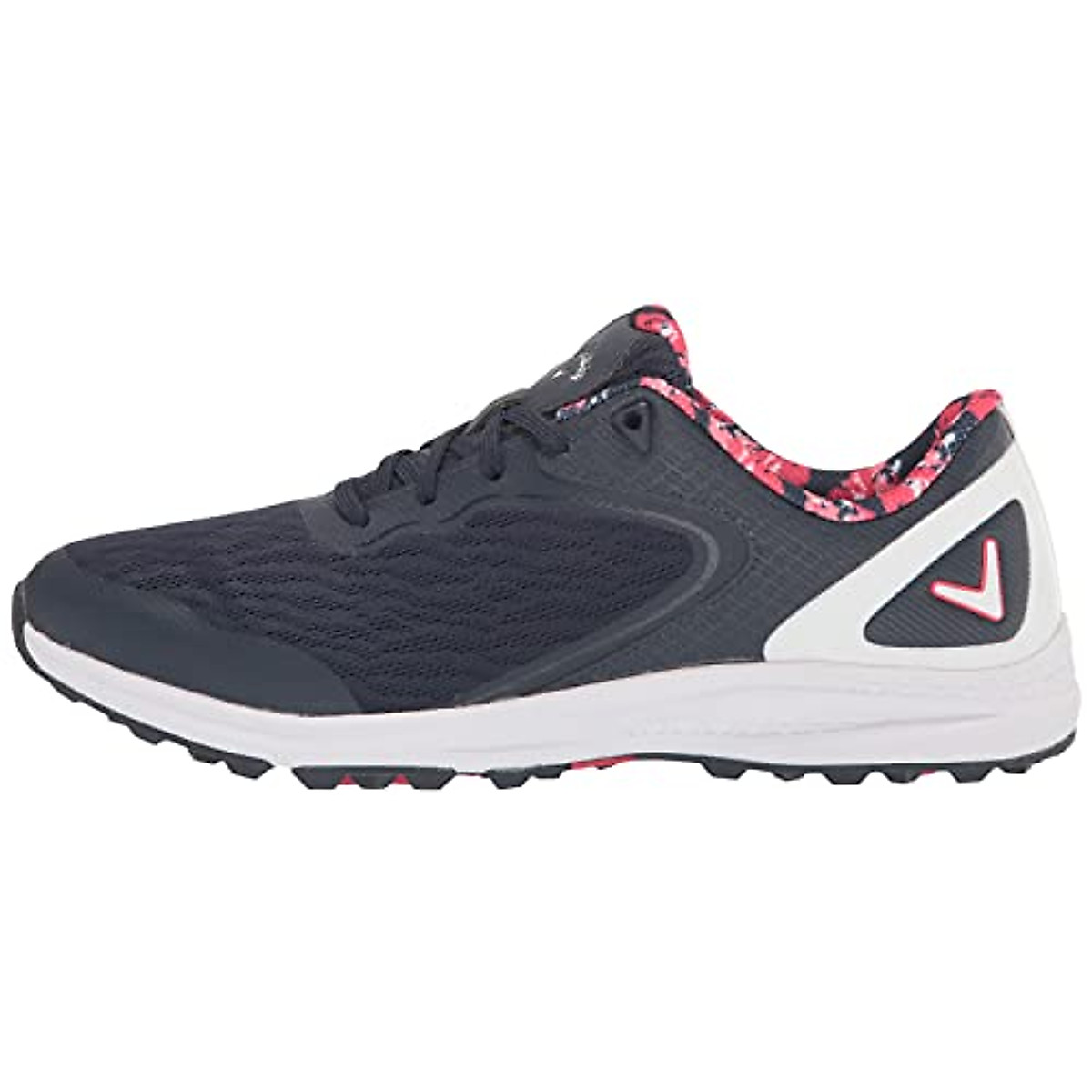 Callaway Women's Coronado v2 SL Golf Shoe, Blue/White/Red, 8.5