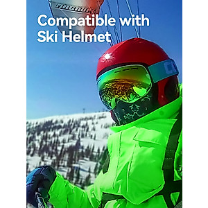 COPOZZ Ski Goggles, G1 OTG Snowboard Snow Goggles for Men Women Youth, Interchangeable Double Layer Anti Fog UV Protection Lens, Polarized Goggles Available (G1-Black Frame Silver Lens (VLT 10.1%))