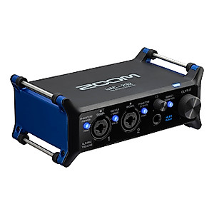 Zoom UAC-232 Audio Converter with 32-Bit Float, Audio Interface,2 XLR/TRS Combo Inputs, Headphone Outputs, 192 kHz Sample Rate, For Music & Streaming