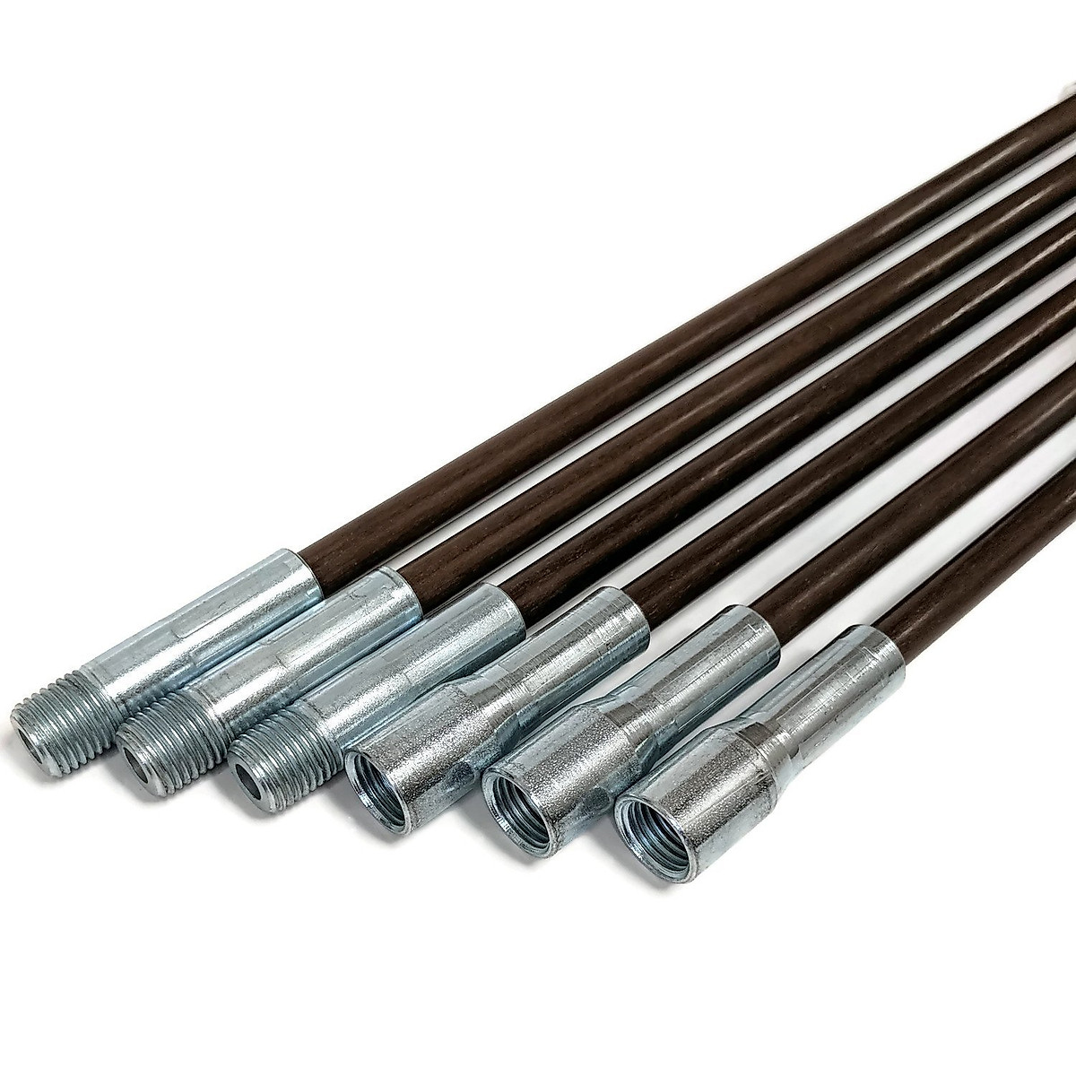 Midwest Hearth 8-Inch Square Wire Chimney Brush and 18-Foot Fiberglass Chimney Rod Bundle Kit