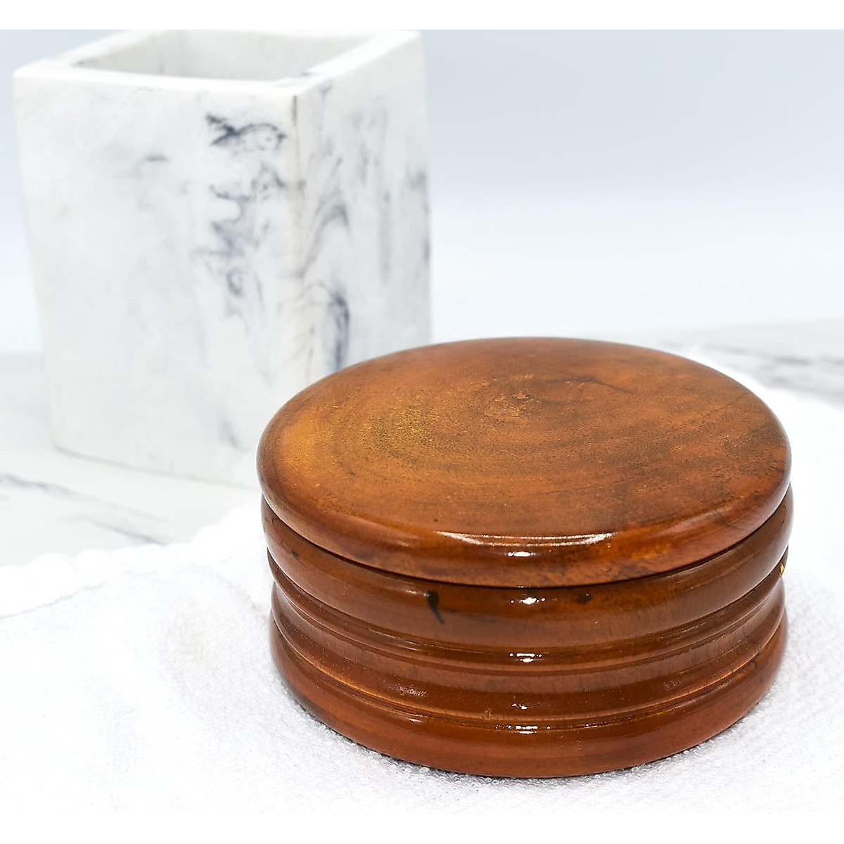 Parker Safety Razor Parker Genuine Honey Mango Wood Shaving Soap Bowl from