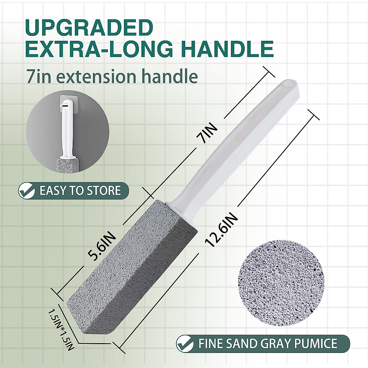 Melfluo Pumice stone for toilet cleaning