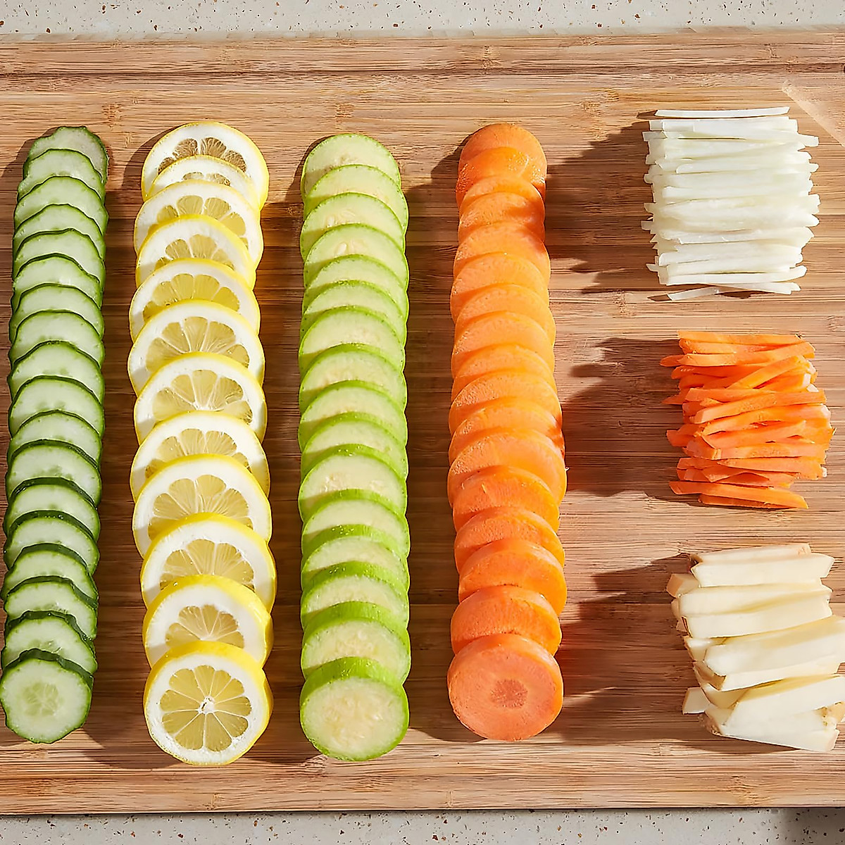 Jonscook Multifunctional Kitchen Gadgets Mandoline Food Slicer, Safe Veggie Chopper Vegetable Cutter, French Fry Cutter Onion Chopper Vegetable Slicer Fruit Cutter Dicer For Meal Prep - DeepBlue