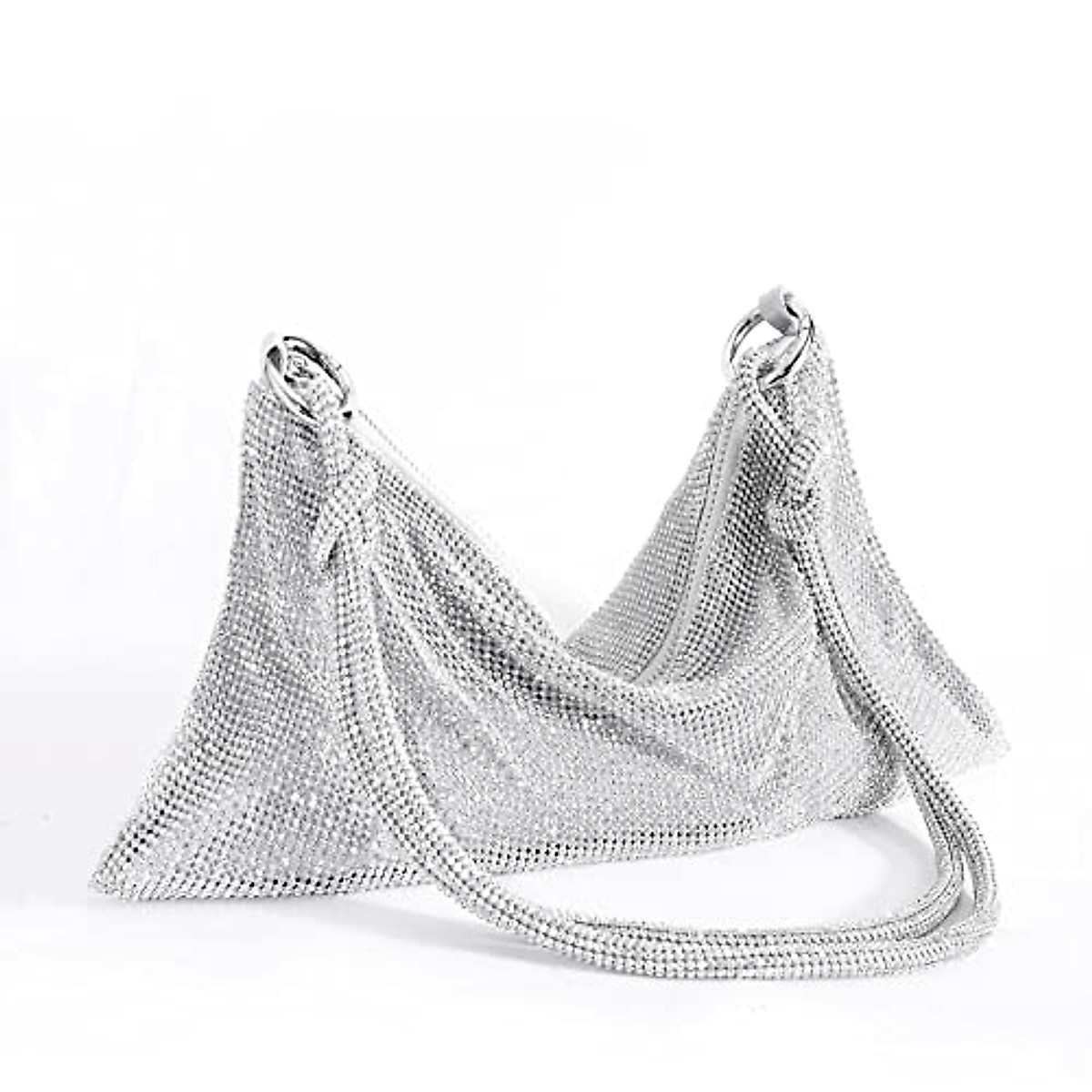 Chanrekenti Rhinestone Purse Rhinestone Evening Bag Rhinestone Sparkly Purse Crystal Top Handle Bag for Women Gift