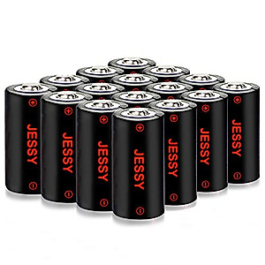 16 Pack 3.7V 750mAh Rechargeable Batteries for Arlo Cameras VMC3030 VMK3200 VMS3330 3430 3530, Flashlight Microphone