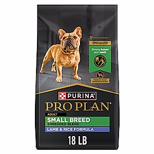 Purina Pro Plan Small Breed High Protein Dog Food Dry Shredded Blend Lamb and Rice Formula - 18 lb. Bag