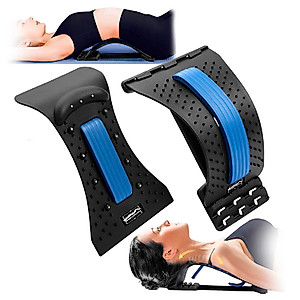 Innostretch Back & Neck Stretcher Set - Two-in-One Solution for Lower Back and Neck Pain Relief - 3 Adjustable Arch Levels - Release and Take Control of Your Spinal Health
