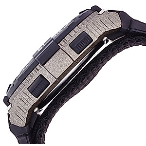 Armitron Sport Men's 40/8330BLK Brown Accented Digital Chronograph Black Nylon Strap Watch