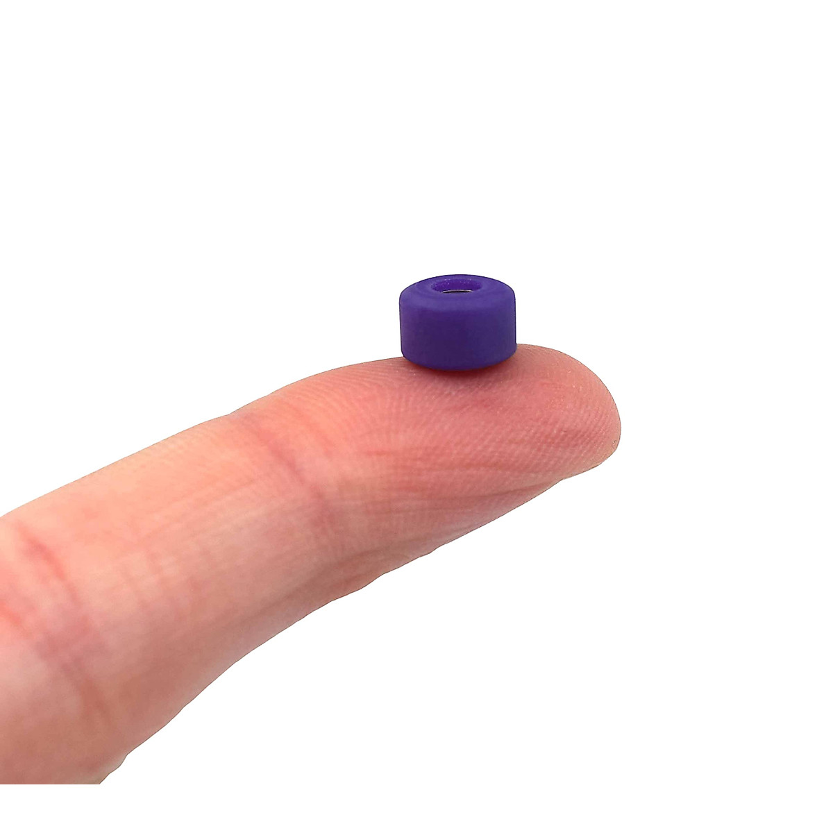 Teak Tuning Apex 61D Urethane Fingerboard Wheels - New Street Shape, 7.7mm Diameter - Ultra Spin Bearings - Made in The USA - Grape Colorway