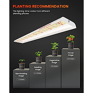 SPIDER FARMER SF-600 LED Grow Light 2x4 ft Coverage Sunlike Full Spectrum Plant Growing Lamp for Indoor Plants Hydroponics Seeding Veg Flower Energy Saving & High Efficiency Grow Lights 384 Diodes