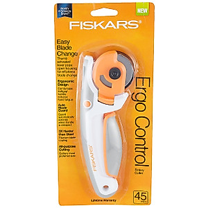 Fiskars 197990-1001 Easy Change Ergo Control Rotary Cutter, 45mm