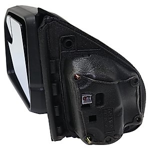 Kool Vue Driver Side Power Heated Mirror for Ford F-150 2015-2017 Manual Fold With Signal Light & Spotter Glass; Without Memory, Puddle Lamp & Auto-Dimming Textured