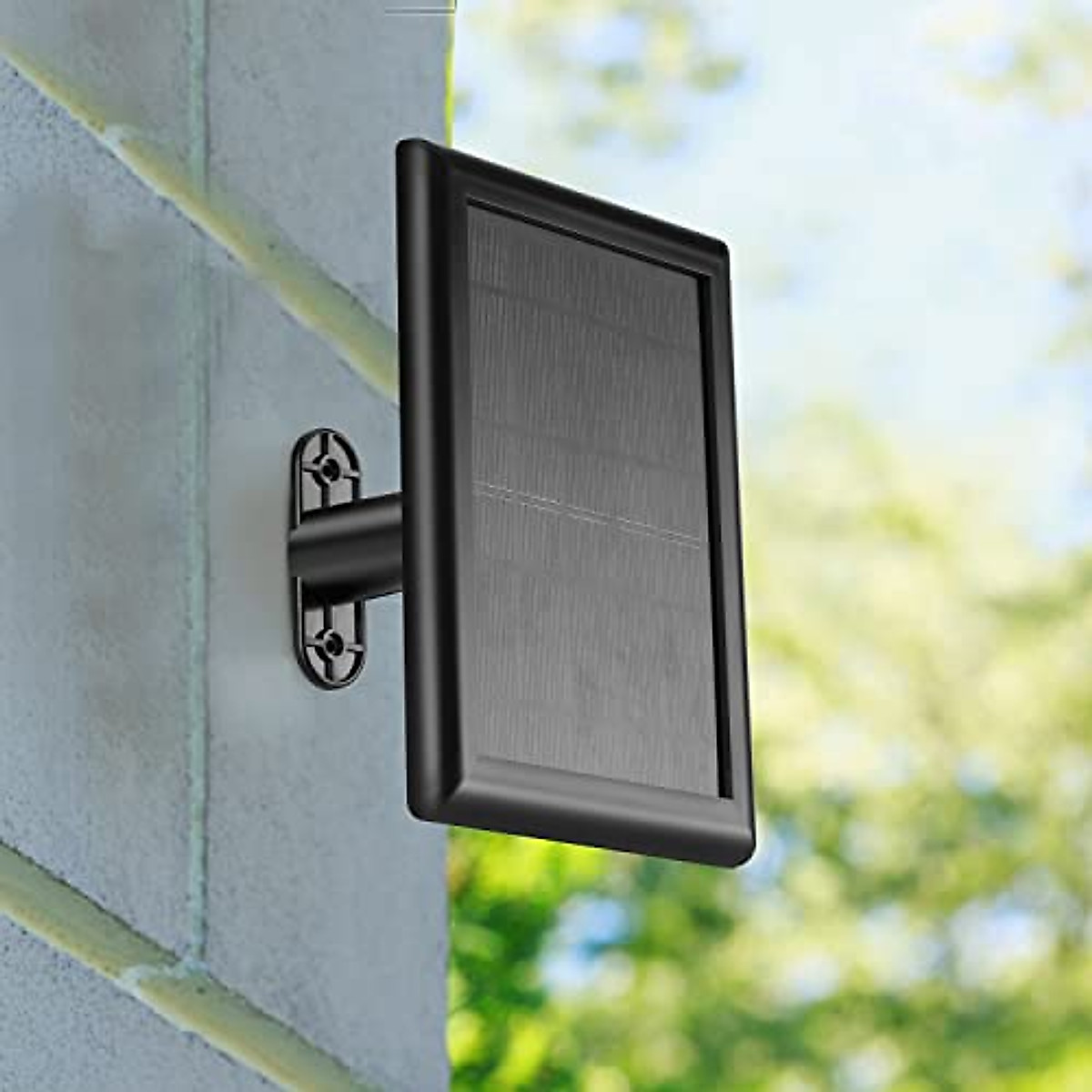 [2-Pack] Solar Panel with Wall Mount for Ring Spotlight Cam Battery, Ring Stick Up Camera Battery, Spotlight Cam Plus, Spotlight Cam Pro,Reolink Argus Pro & Blink XT/ XT2 Outdoor Security Camera