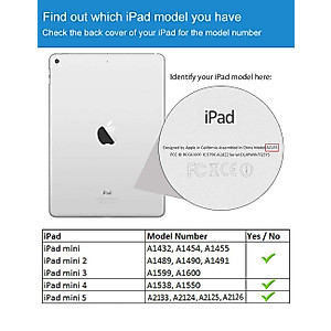 iPad Mini 5 Case, Mini 4 Case, iPad Mini 1/2/3 Case, Protective Leather Case, Adjustable Stand Auto Wake/Sleep Smart Case for iPad Mini 5th/4th Gen 7.9 inch - Vintage USA American Flag